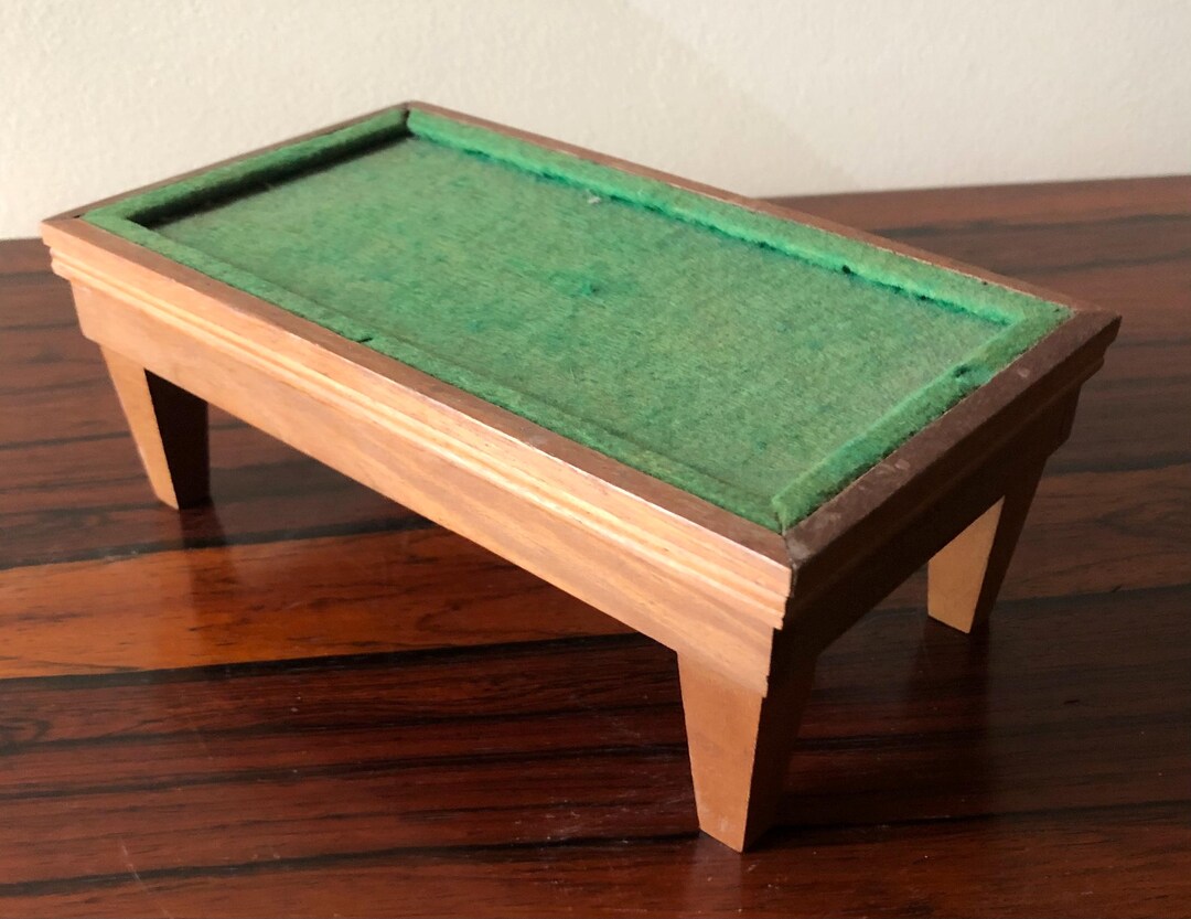 Vintage Pool Table Miniature Dollhouse Furniture - Etsy