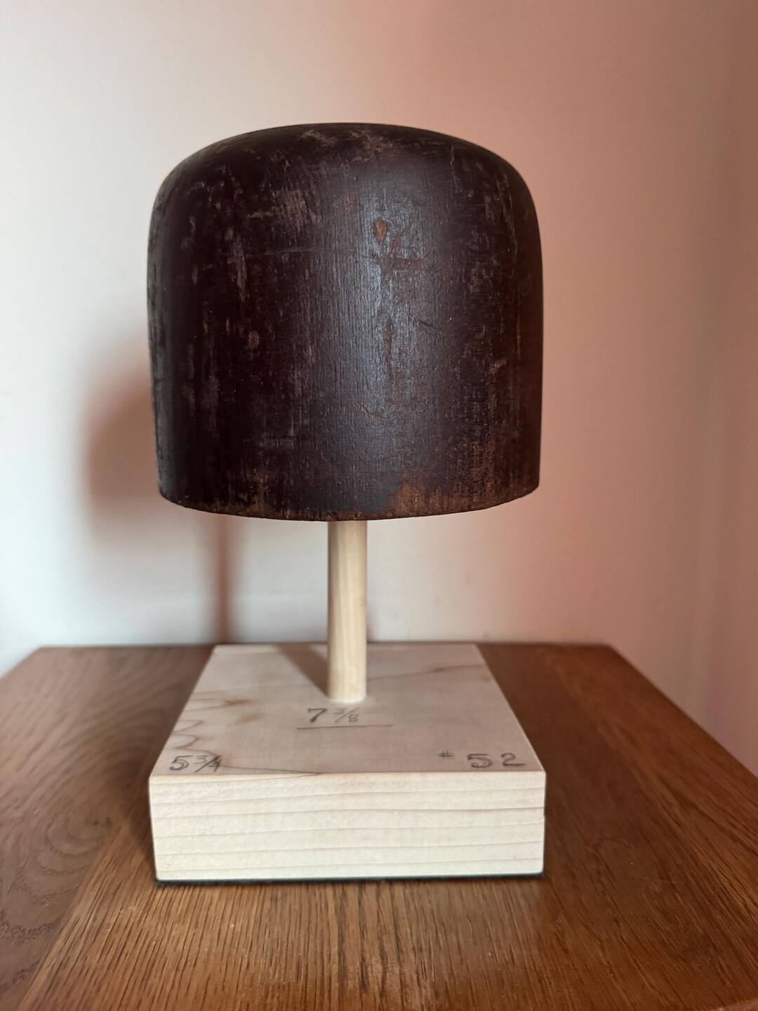 Vintage Open Crown Hat Block With Spinner Stand 7 3/8 X 5 3/4 #52 - Etsy