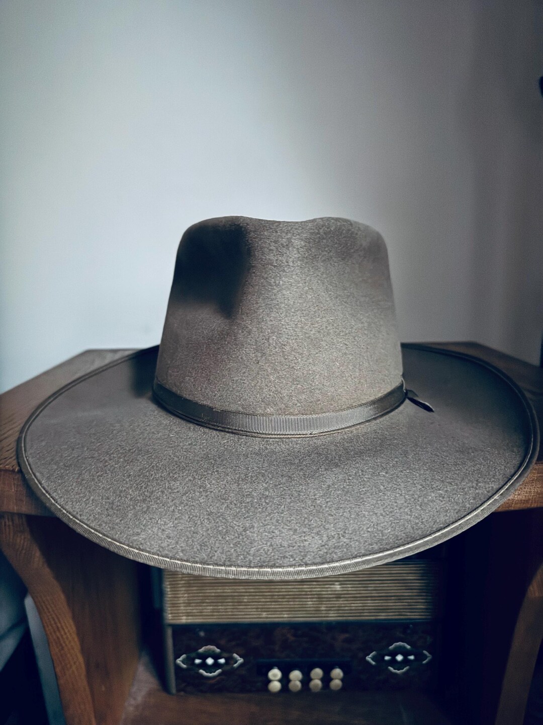Vintage Wormser Fedora Hat Wide Brim 7 1/8 - Etsy
