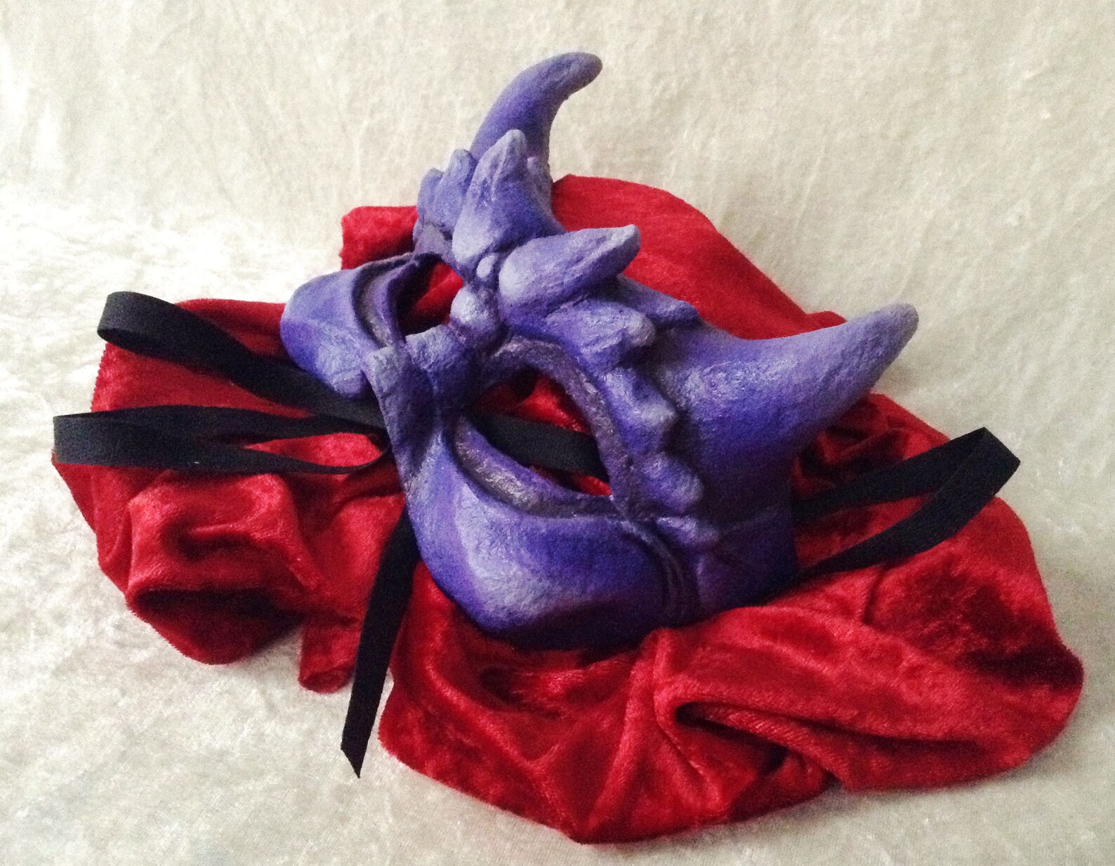 Artisan Eye Mask: 'purple-blue Demon' deamon Devil - Etsy