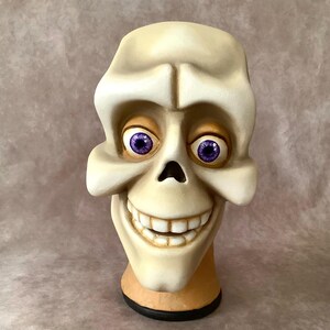 New Model! - Artisan Full Mask: 'cartoon Skull' (beige With Purple Eyes ...