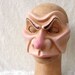 Artisan Half Mask: 'angry' (pink Skintone) - Traditional Handmade Mask ...