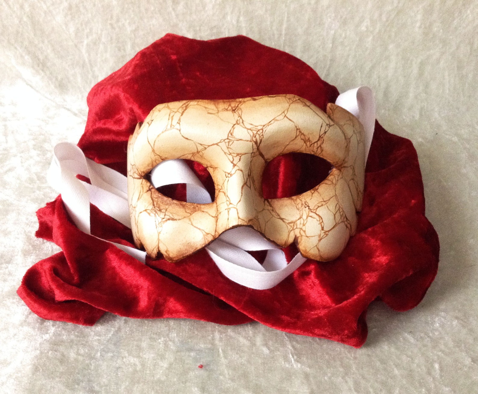Artisan Eye Mask: 'broken' handpainted Cracks - Etsy
