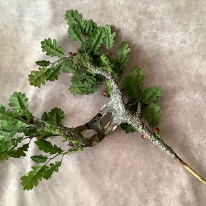 Artisan Eye Mask on a Stick: 'tree Mask Green Oak Leaves Deluxe ...