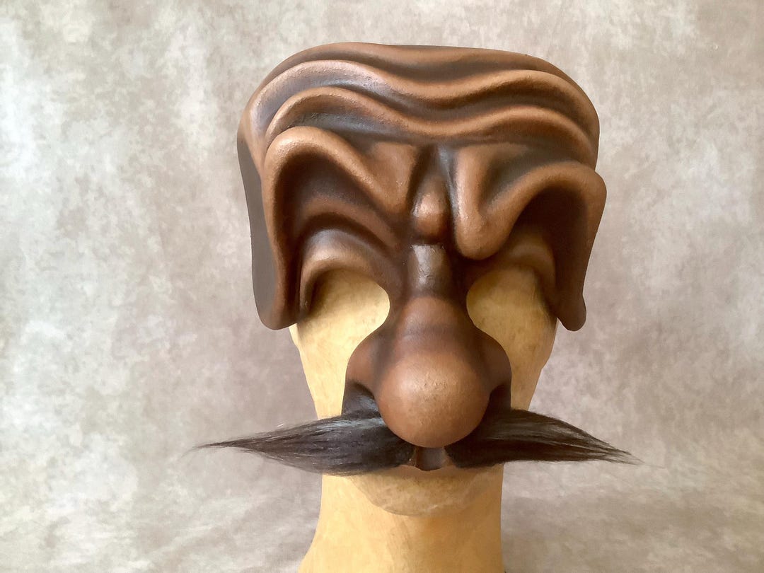 Artisan Half Mask 'il Dottore' (brown) - Traditional Handmade Mask - Etsy