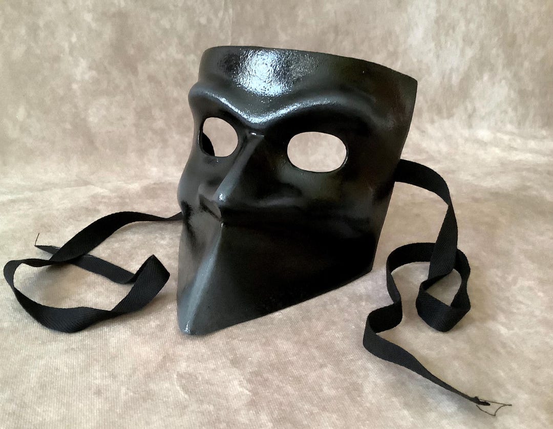 Artisan Bauta Mask: 'classic Black Bauta Glossy' (subtle Shading- Extra ...