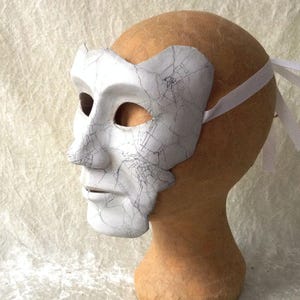 Artisan Mask: 'broken Porcelain' (smaler Shape - Hand-painted Cracks ...