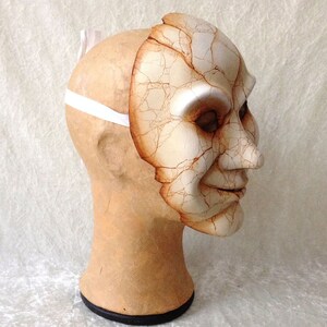 Artisan Full Mask: 'broken Smile' (handpainted Cracks) - Etsy