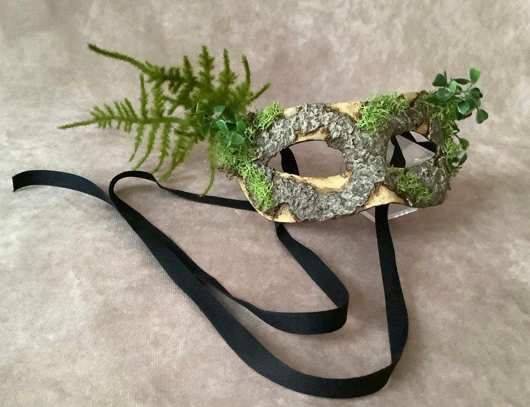 Artisan Eye Mask: 'tree Mask Simple and Elegant' (with Moss and Ferns ...