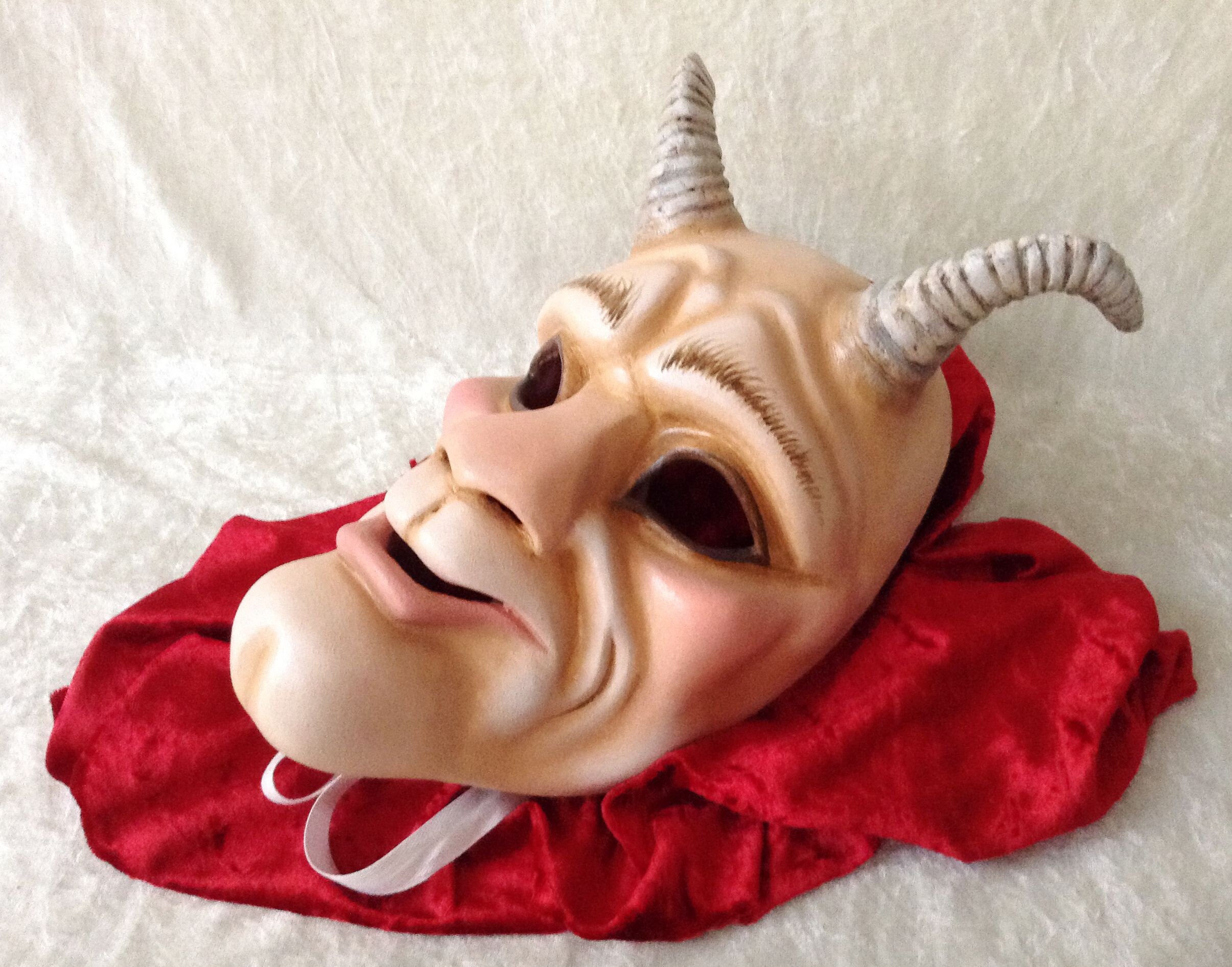 Artisan Mask: 'happy Faun' faun Satyr Pink - Etsy Ireland