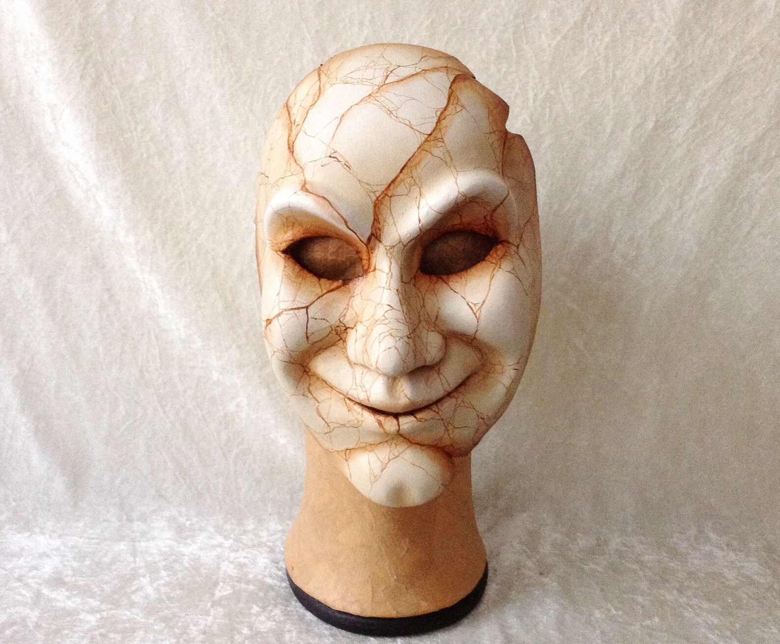 Artisan Full Mask: 'broken Smile' (handpainted Cracks) - Etsy