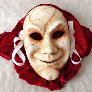 Artisan Full Mask: 'broken Smile' (handpainted Cracks) - Etsy