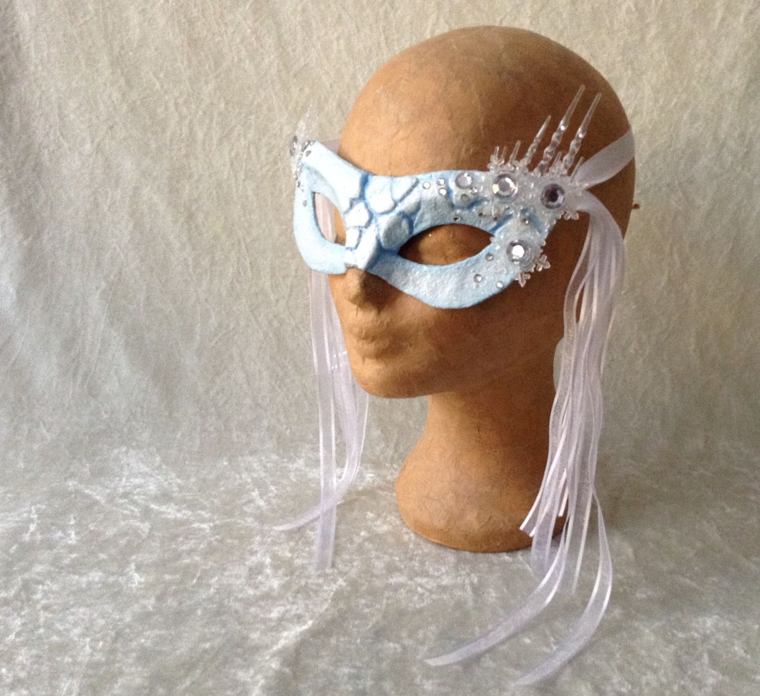 Artisan Eye Mask: 'cracked Ice ' ( Crystals and Rhinestones ) - Etsy