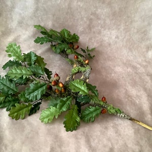 Artisan Eye Mask on a Stick: 'tree Mask Green Oak Leaves Deluxe ...