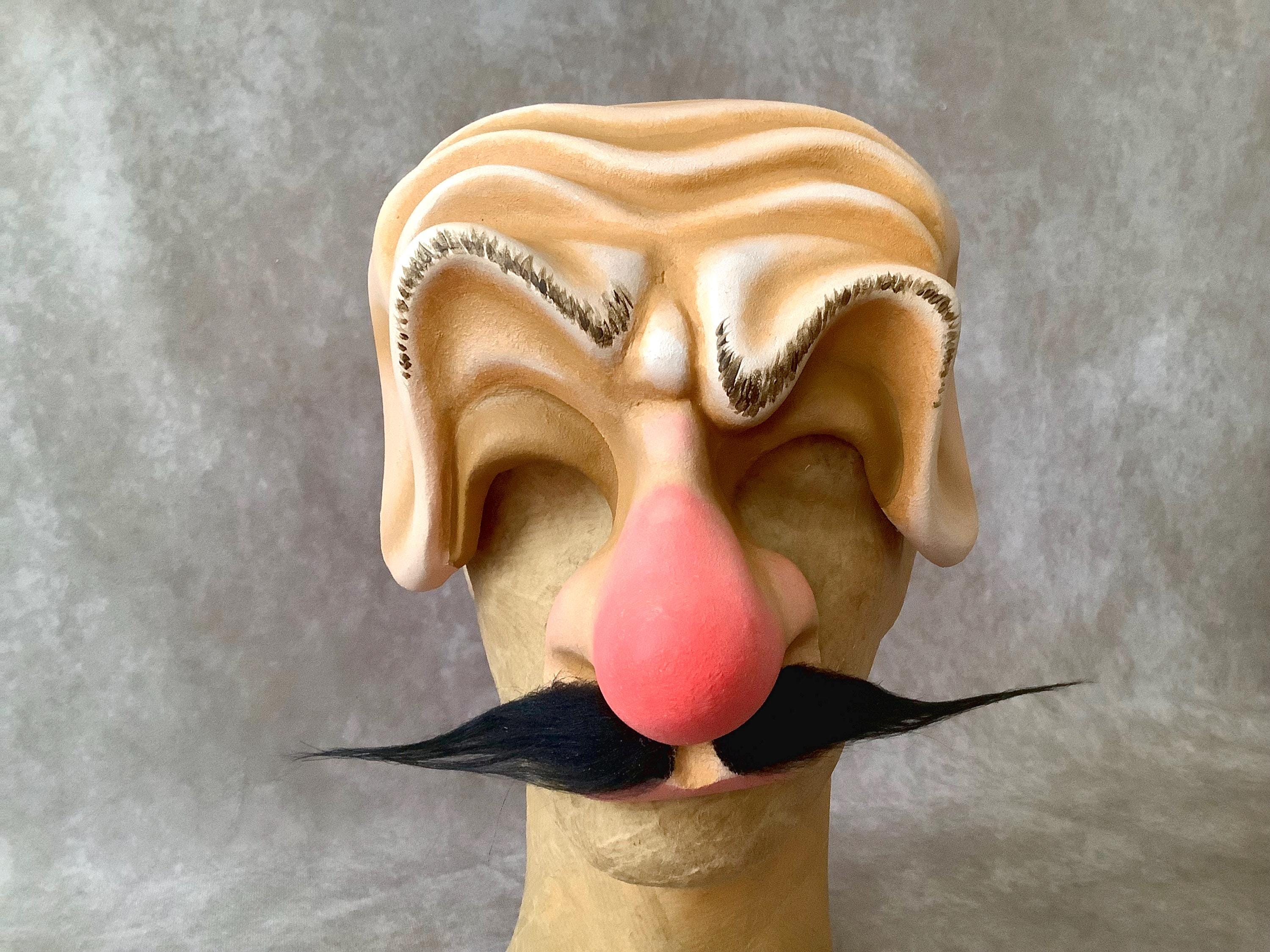Artisan Half Mask 'il Dottore' (pink Skin Tones and Black Moustache ...