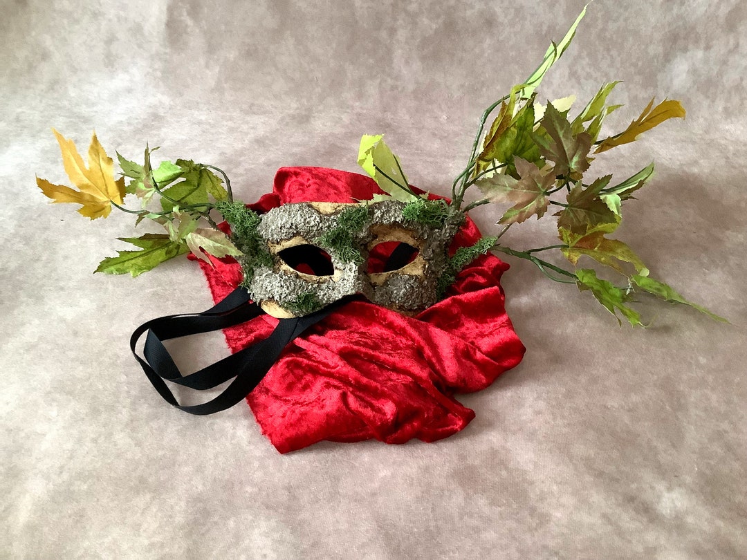 Artisan Eye Mask: 'tree Mask Green Leaves' - Etsy