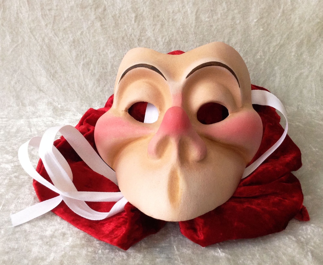 Artisan Half Mask: 'big Smile' (pink Skintone) - Traditional Handmade ...