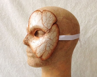 Artisan Mask: 'broken Porcelain' (smaler Shape - Hand-painted Cracks ...