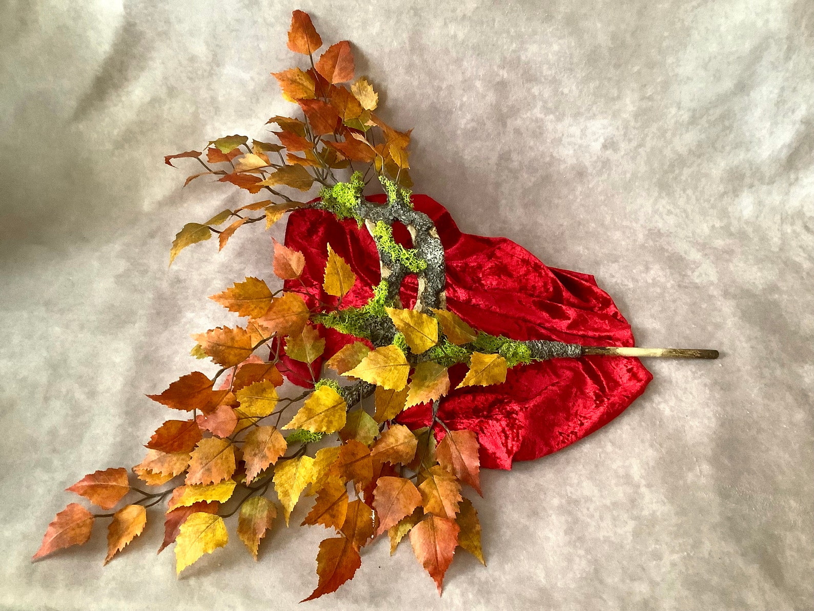 Artisan Eye Mask on a Stick: 'tree Mask Autumn Leaves Deluxe' Dryad ...