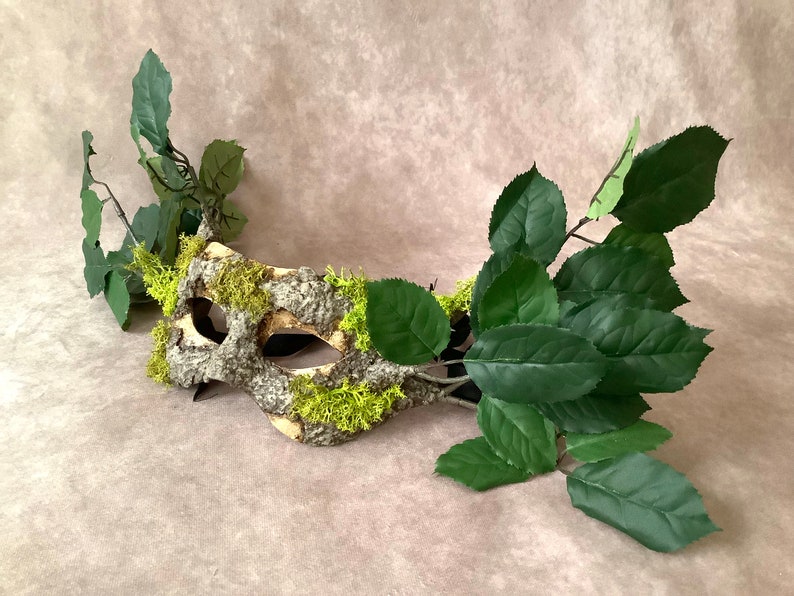 Artisan Eye Mask: 'tree Mask Green Leaves' - Etsy