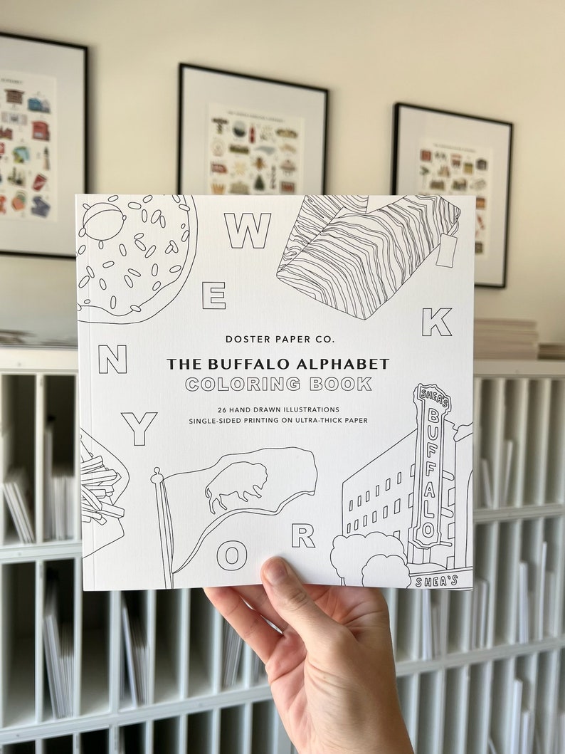 Buffalo, NY Alphabet Coloring Book - Gift or Activity Book for Kids ...