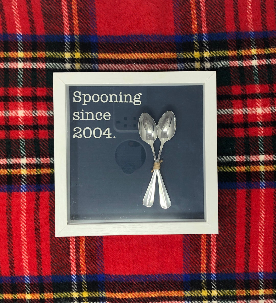 Spooning Since (year) Framed Shadow Box - Personalized Decor ...