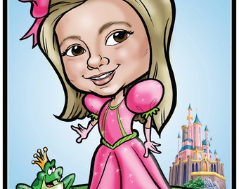 Princess Caricature - Etsy