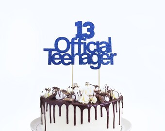 Official Teenager Cake Topper 13th Birthday Cake Topper 13 | Etsy