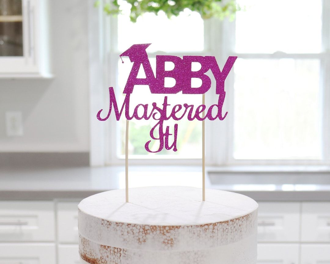 Masters Degree Cake Topper, 2024 Graduation Party Decorations, MBA Cake ...
