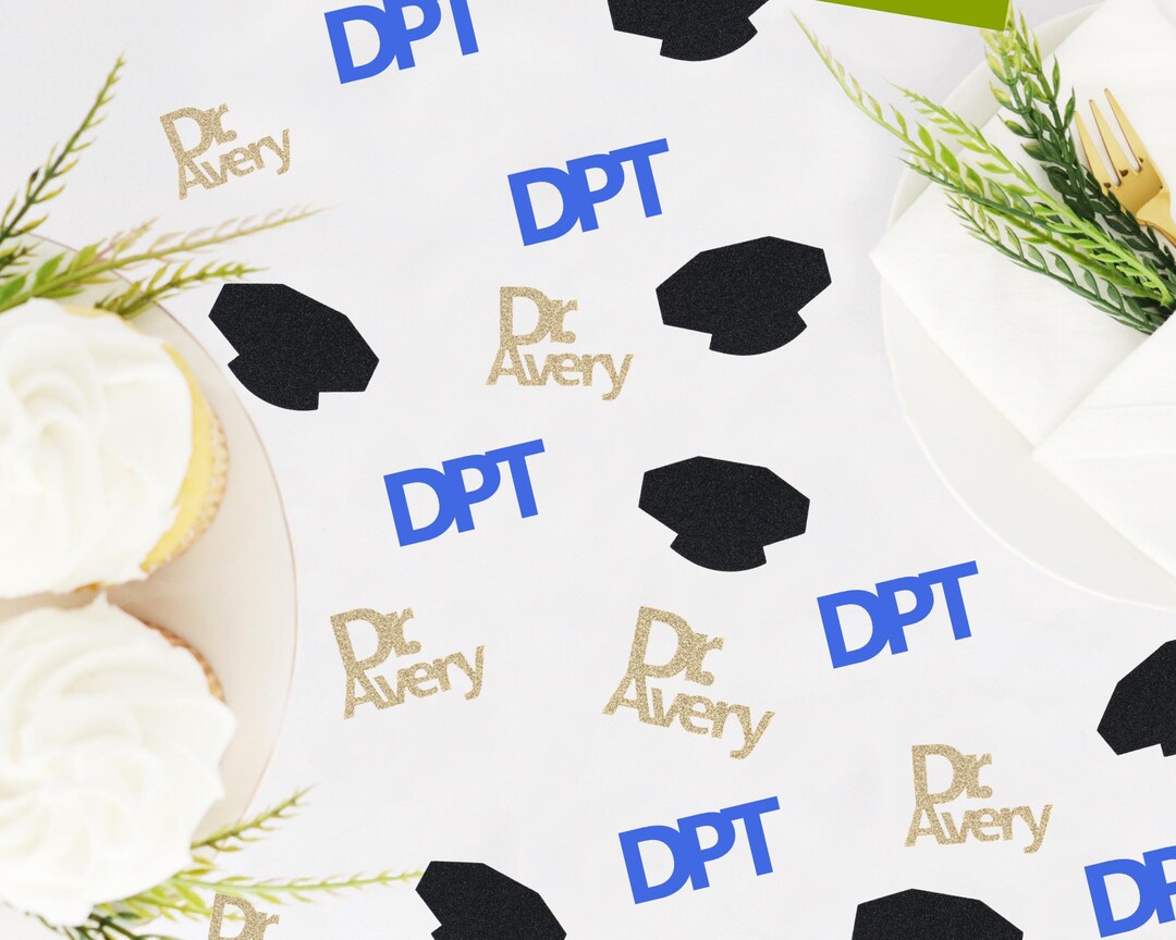 Personalized DPT Graduation Decoration Confetti, Custom Doctor of ...