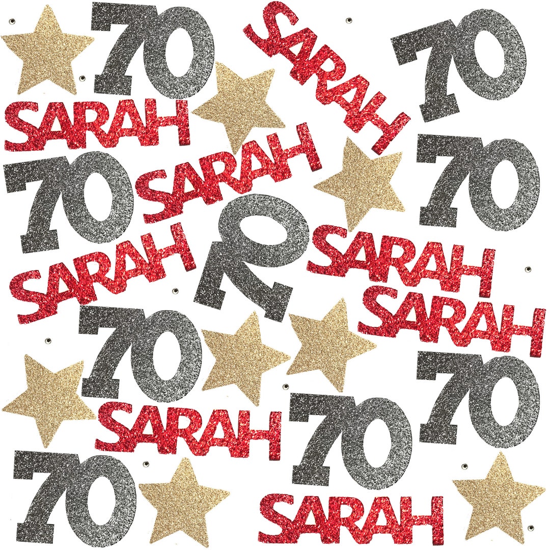 Personalized 70th Birthday Decoration for Mom's 70 Birthday Party, 70 ...