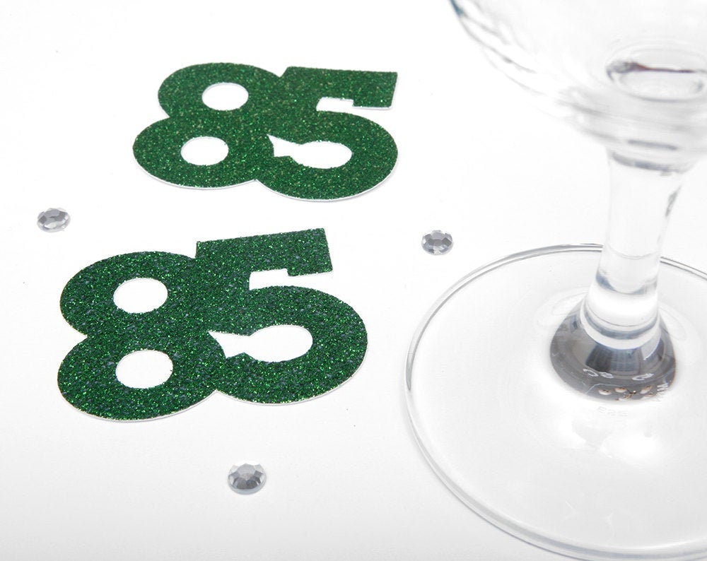 Number 85 Glitter Table Confetti 85th Birthday Party Decor | Etsy