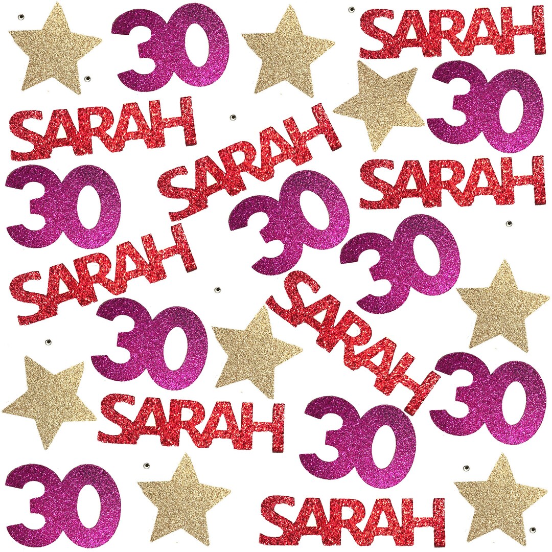 30th Birthday Confetti, 30th Birthday Decoration, Thirty Birthday Age ...