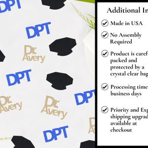 Personalized DPT Graduation Decoration Confetti, Custom Doctor of ...