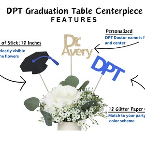2025 DPT Graduation Table Centerpiece Set, DPT Graduation Decorations ...