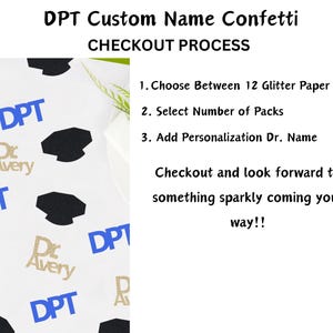 Personalized DPT Graduation Decoration Confetti, Custom Doctor of ...