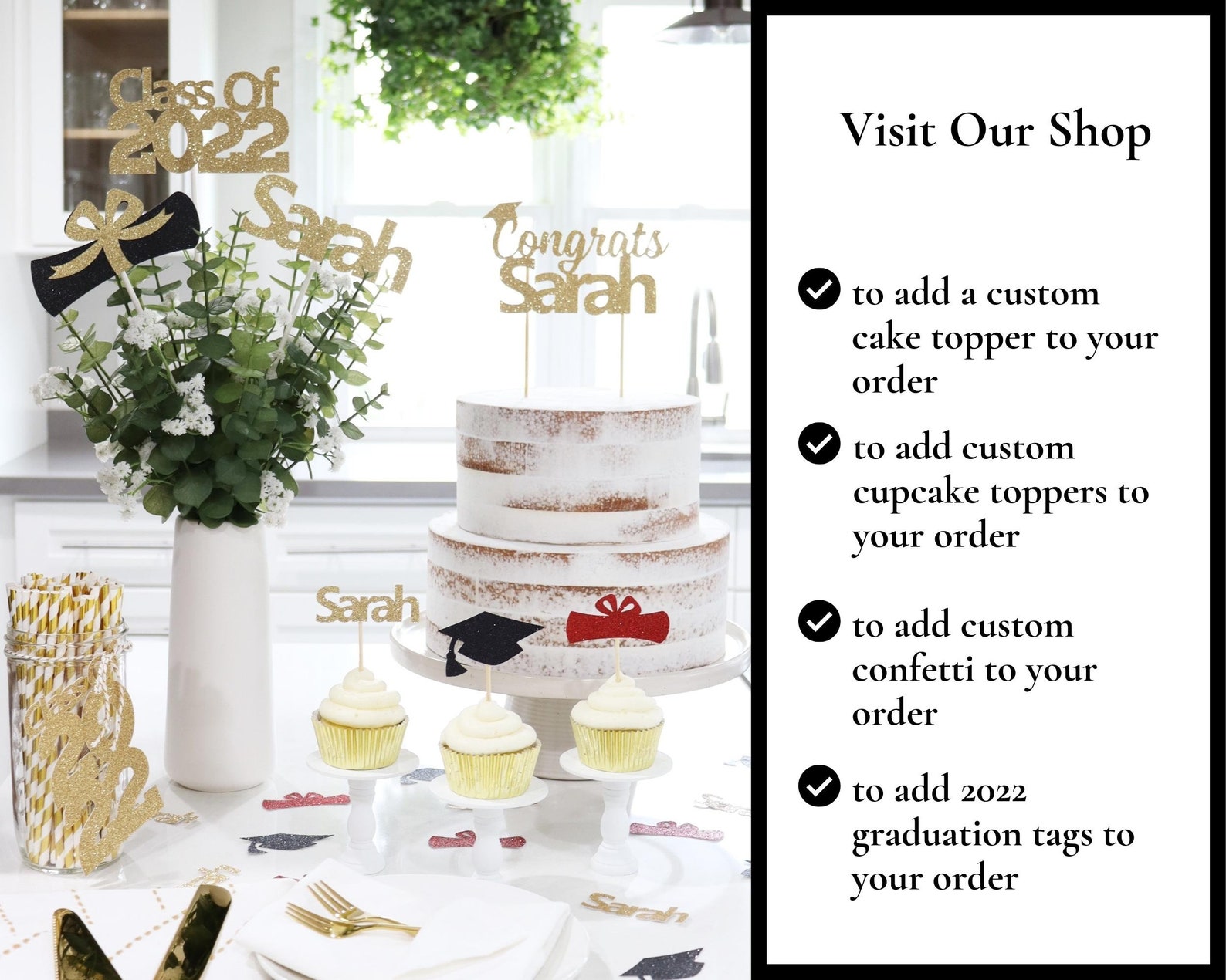 Graduation Decorations Class of 2022 Graduation Centerpiece - Etsy