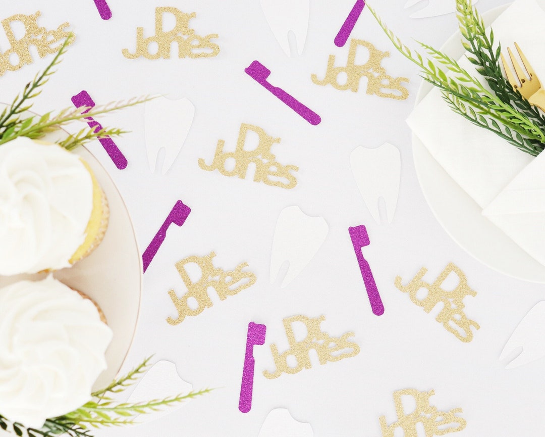 Dental School Graduation Party Confetti, Dentist 2026 Grad Table ...