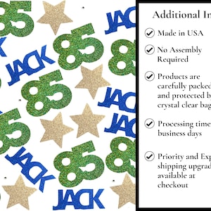 85th Birthday Confetti Decorations, Gold Glitter 85 Table Scatter ...