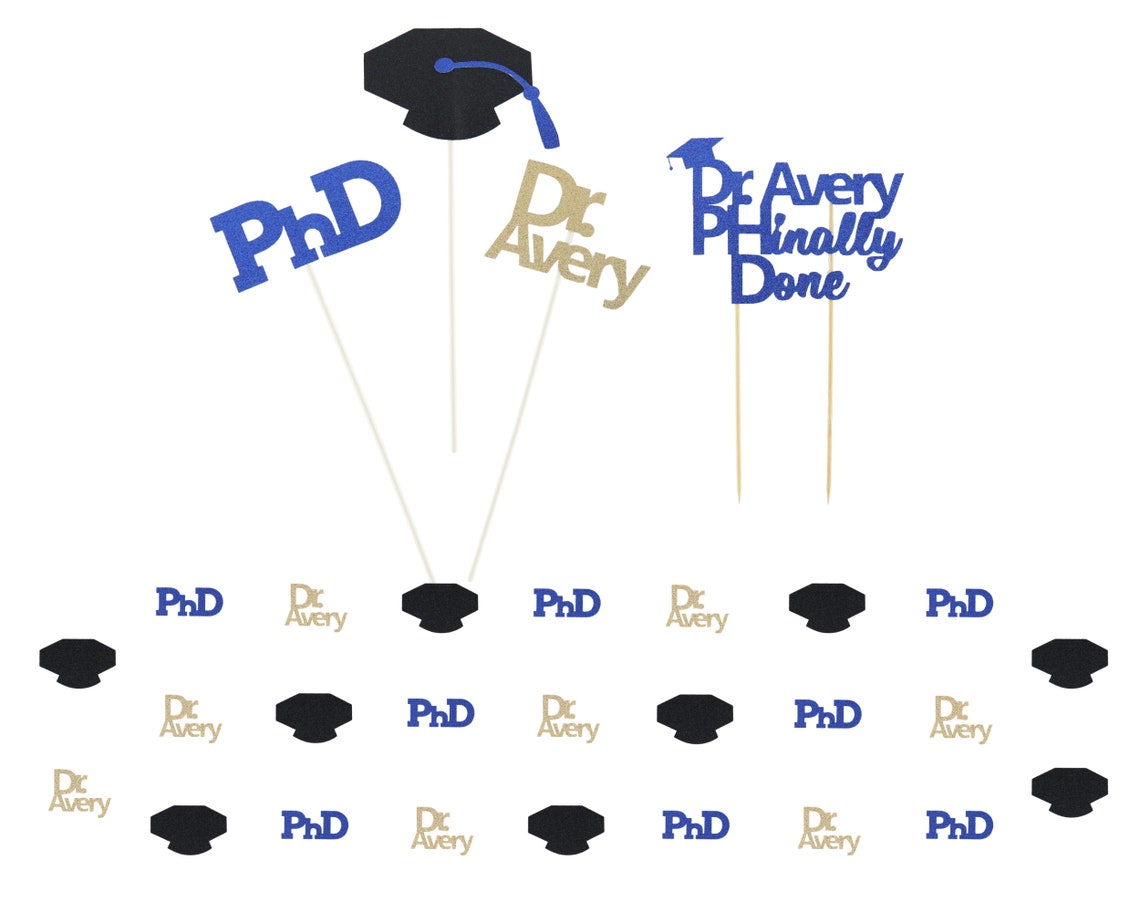 Phd Graduation Party Pack Decorations, Phd Party 2026 Graduation ...