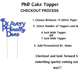 Phd Phinally Done Graduation Cake Topper, 2024 Phd Graduation ...