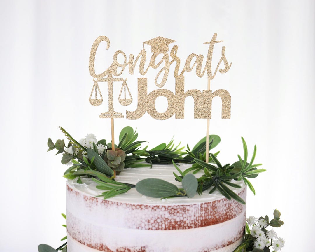 Law School Graduation Cake Topper, 2025 Law School Graduation ...