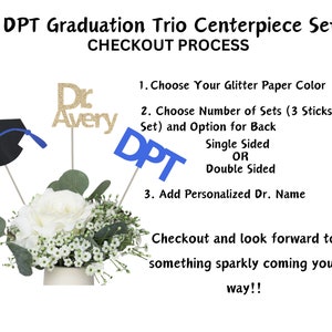 2025 DPT Graduation Table Centerpiece Set, DPT Graduation Decorations ...