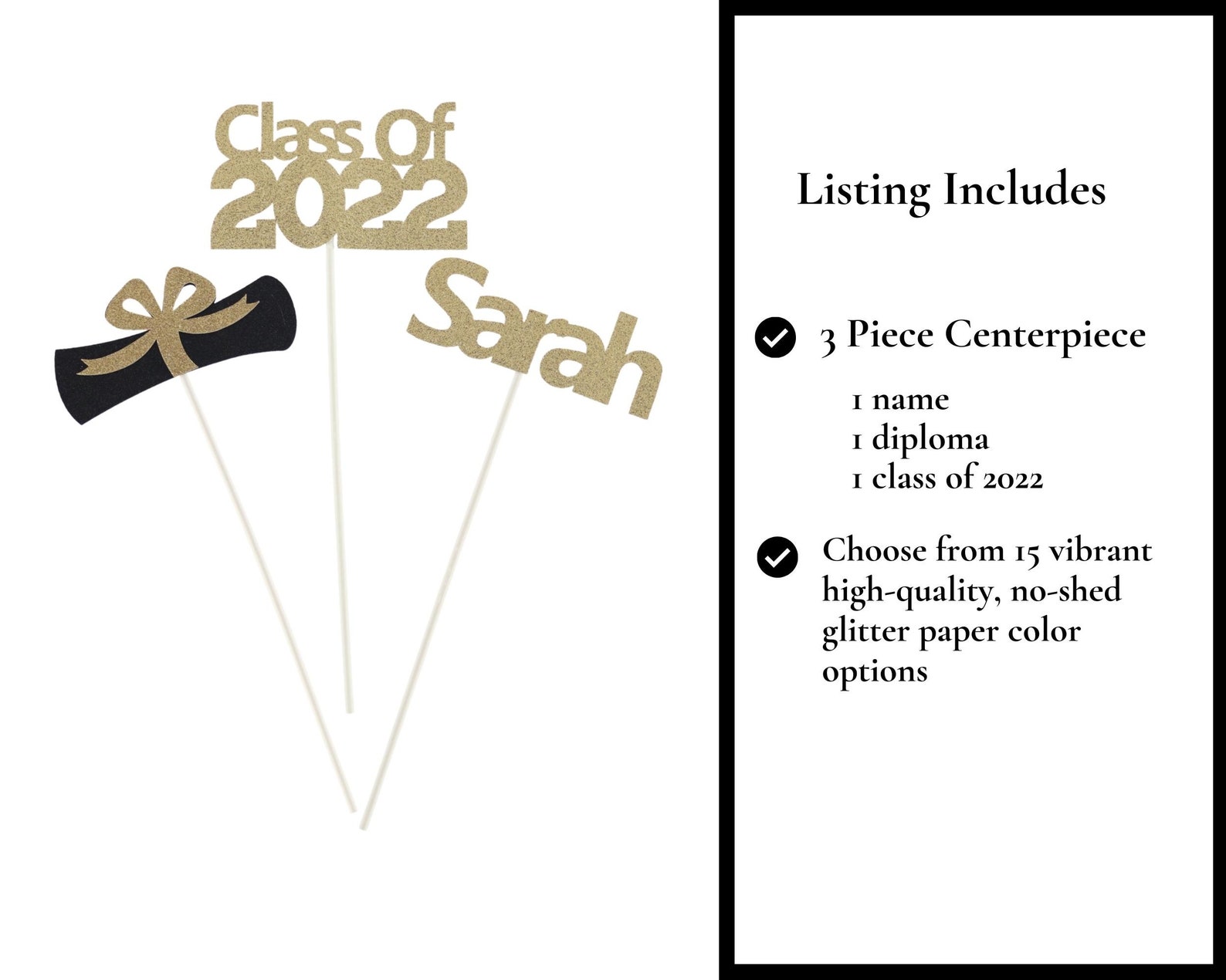 Graduation Decorations Class of 2022 Graduation Centerpiece - Etsy