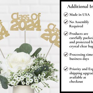 Class of 2024 Graduation Table Centerpieces, Graduation Party ...