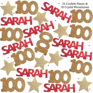 100th Birthday, 100 Birthday, 100th Birthday Decorations, Confetti ...