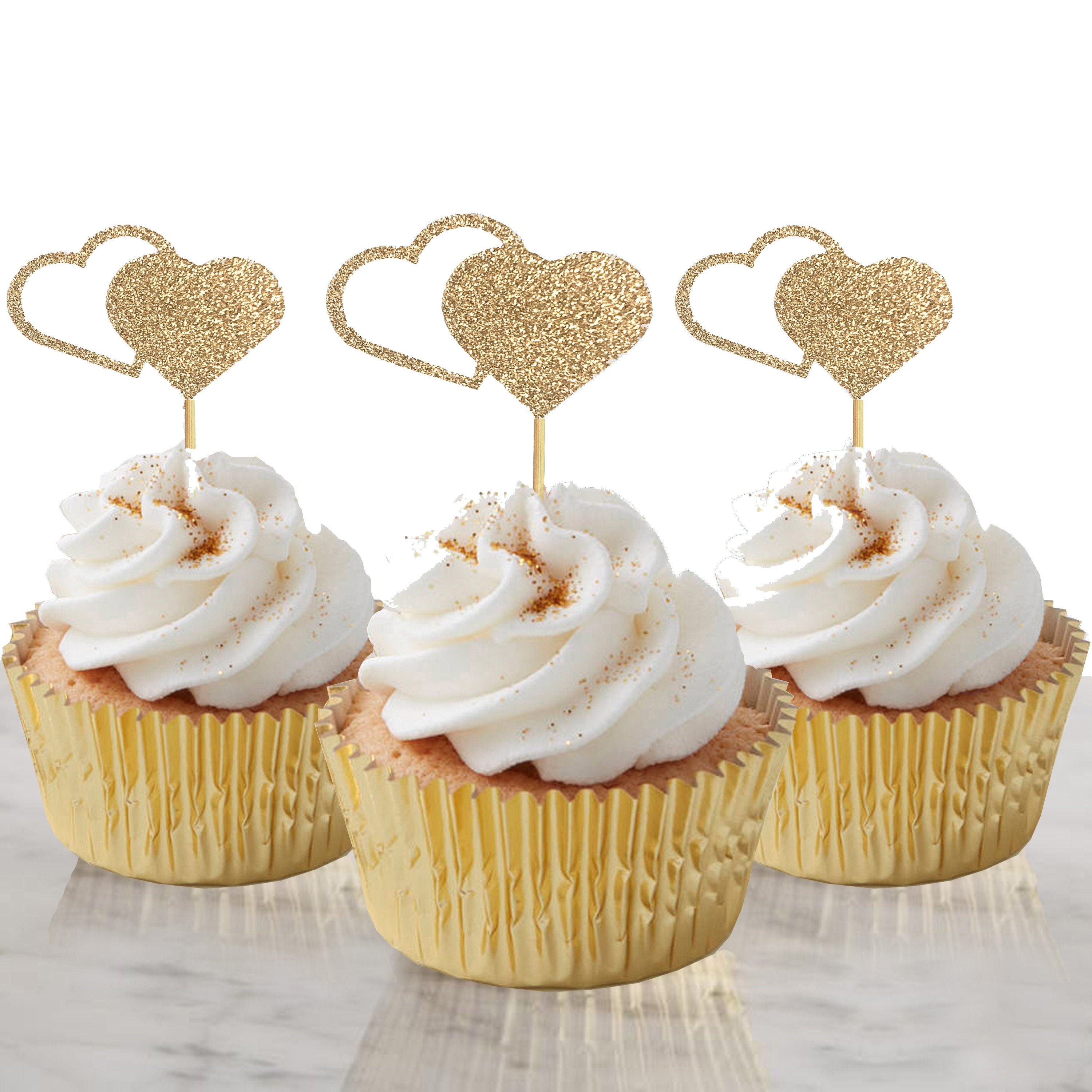 Heart Cupcake Toppers
