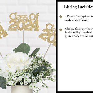 Class of 2024 Graduation Table Centerpieces, Graduation Party ...