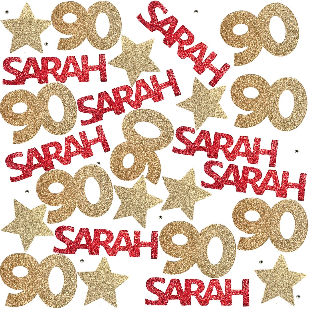 90th Birthday Decorations, 90th Birthday Confetti, 90th Birthday Party ...