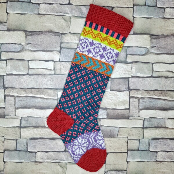 Fair Isle Stocking - Etsy